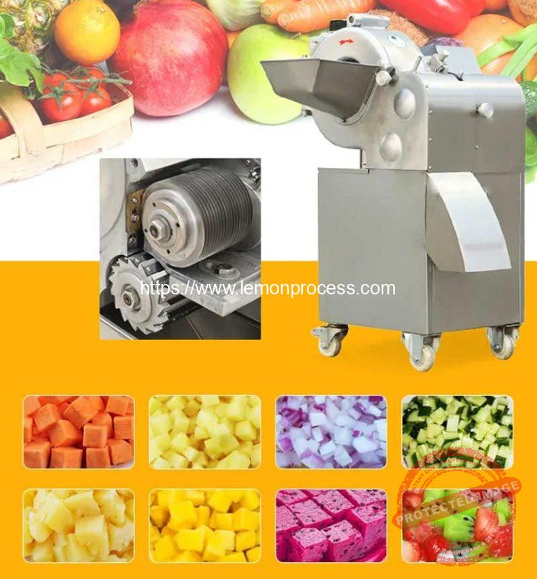Automatic Lemon Cube Shape Dicer Cutting Machine - Lemon Peeling ...